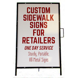 Sidewalk Signs | Custom Sizes & Colors | Alphabet Signs