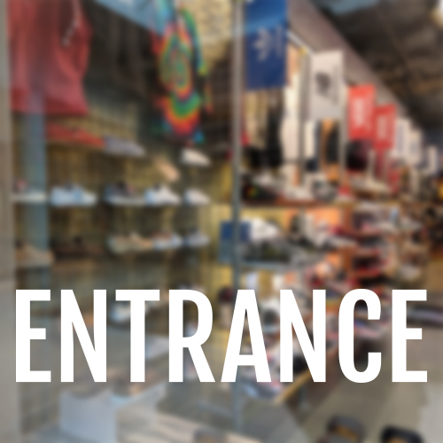 Storefront Glass "ENTRANCE" Decals | Business Door Signs