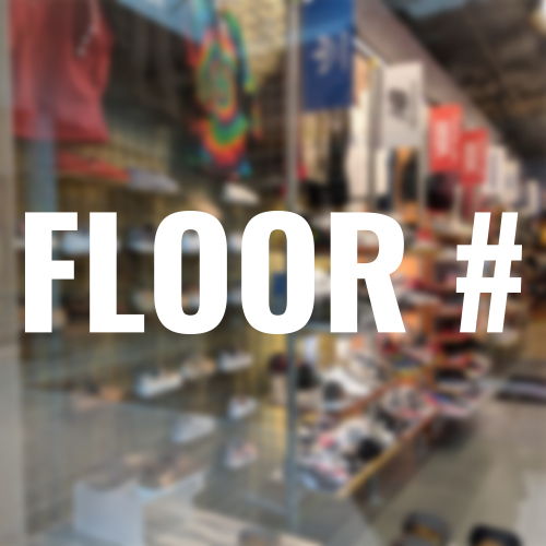 Floor Number Door Decal | One Day