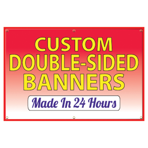 Double Sided Banners of Vinyl Custom Printed In One Day | CS0102