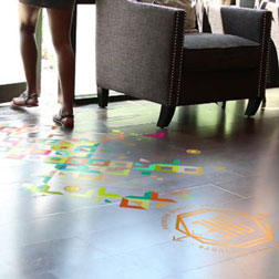 Custom Floor Decals Has Anti-Slip Adhesive | CS2007