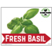 Basil Produce Yard Signs | Visible Double Sided