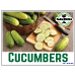 Cucumbers Produce Yard Signs | Visible Double Sided