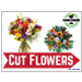 Cut Flowers Yard Signs | Visible Double Sided