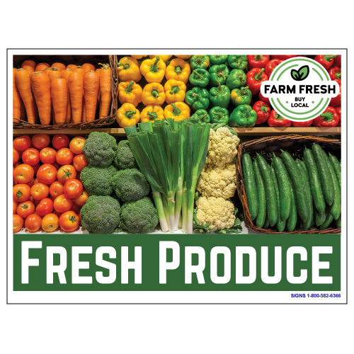 Produce Yard Signs at Scott Drain blog