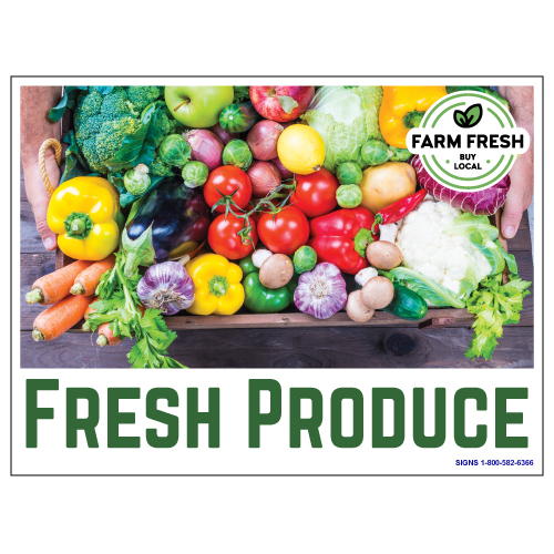 Fresh Produce Sign