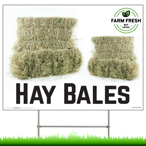 Hay Bales For Sale Yard Signs