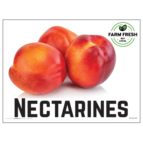 Nectarines Produce Yard Signs | Visible Double Sided | CS4032