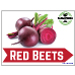 Red Beets Produce Yard Signs | Visible Double Sided