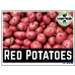 Red Potatoes Produce Yard Signs | Visible Double Sided
