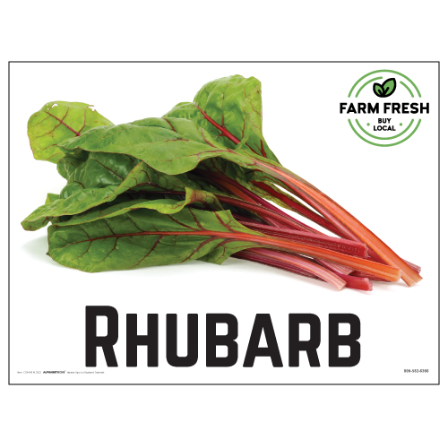 Rhubarb Yard Signs