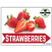 Strawberries Produce Yard Signs | Visible Double Sided