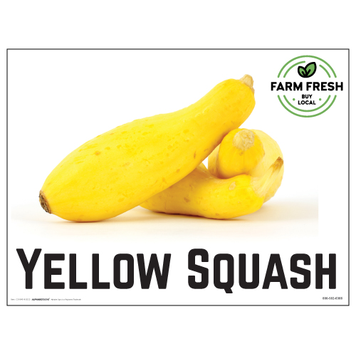 Squash Produce Yard Signs | Visible Double Sided | CS4048