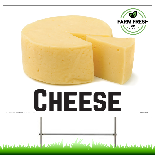 Cheese For Sale Yard Signs | Visible Double Sided | CS4102