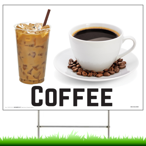 Iced Coffee Sign
