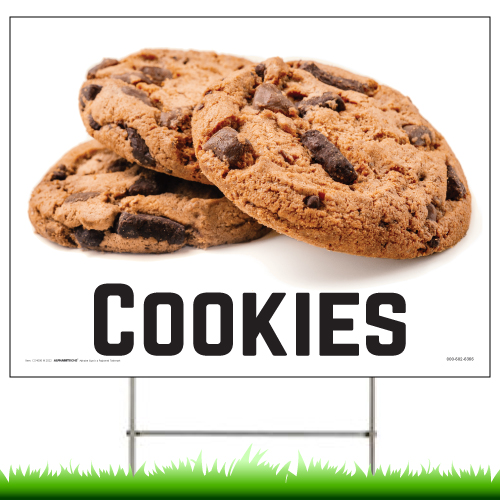 Cookies For Sale Yard Signs