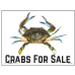 Crabs For Sale Yard Signs | Visible Double Sided