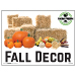 Fall Decor Produce Yard Signs | Visible Double Sided