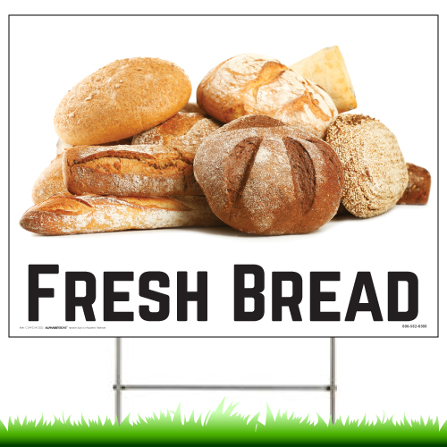 Fresh Bread For Sale Yard Signs