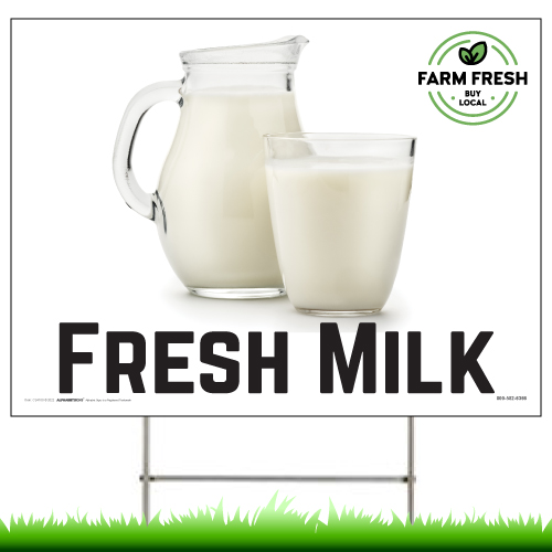 Fresh Milk Sign