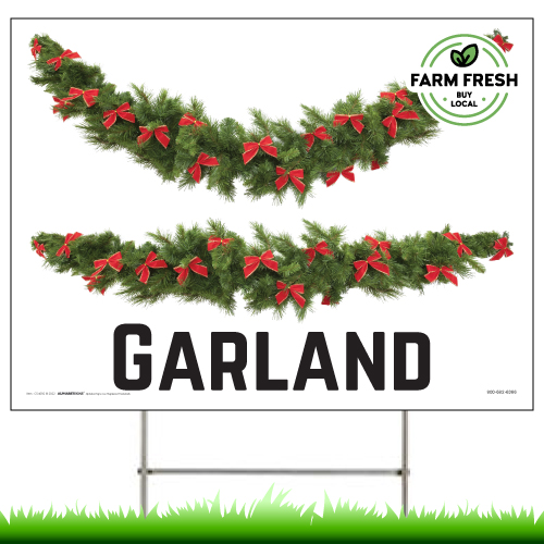 Garland For Sale Yard Signs | Visible Double Sided | CS4094