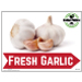 Fresh Garlic Yard Signs | Visible Double Sided