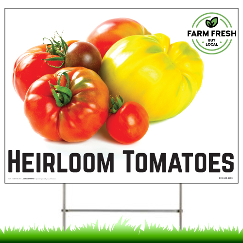 Heirloom Tomatoes For Sale Yard Signs