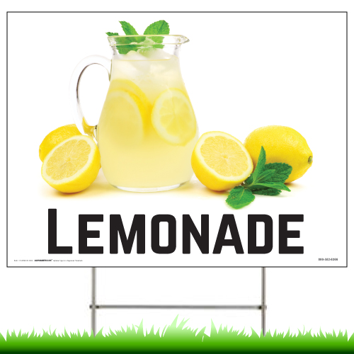 Lemonade For Sale Yard Signs