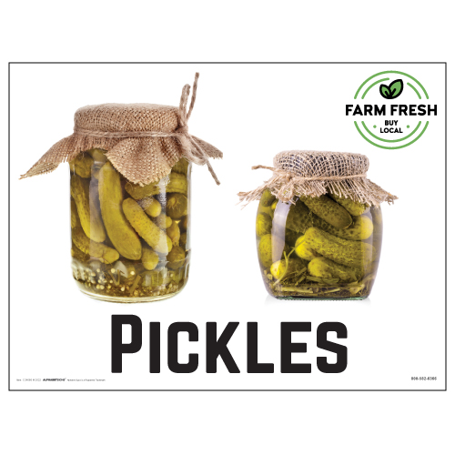 Pickles Produce Yard Signs | Visible Double Sided | CS4066