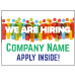 Now Hiring Yard Signs | Visible Double Sided