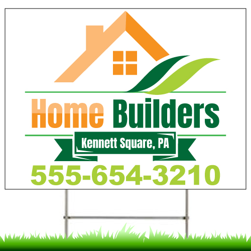 Contractor Yard Signs Banner Design | Visible Double Sided | CS4122