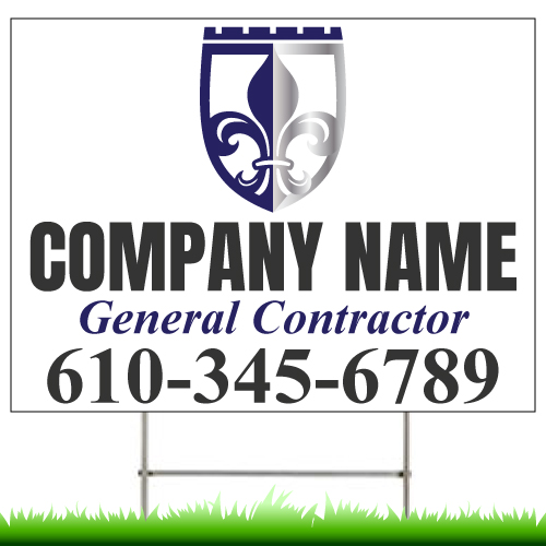 Contractor Yard Signs Heraldry Design