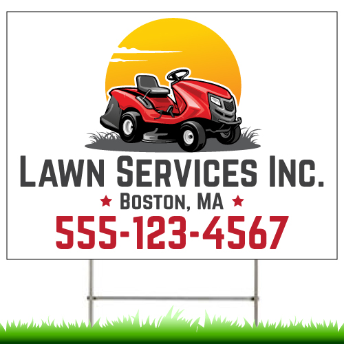 Landscaping Yard Signs Americana Design