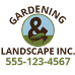 Landscaping Yard Signs Ampersand Design | Visible Double Sided