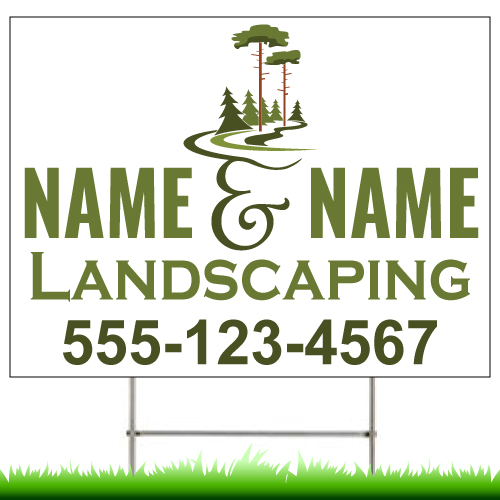 Landscaping Yard Signs Ampersand Design