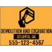 Excavating Truck Door Decal | Custom Minimalist Design