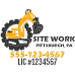 Excavating Truck Door Decal | Custom Modern Design