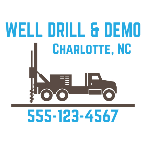 Excavating Truck Door Decal | Custom Western Design | VL0494