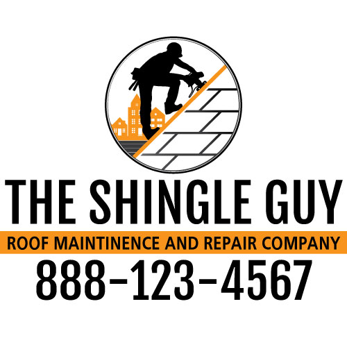 Roofing Truck Door Decal | Custom Round Design