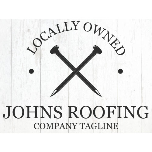 Roofing Truck Door Decal | Custom Vintage Design