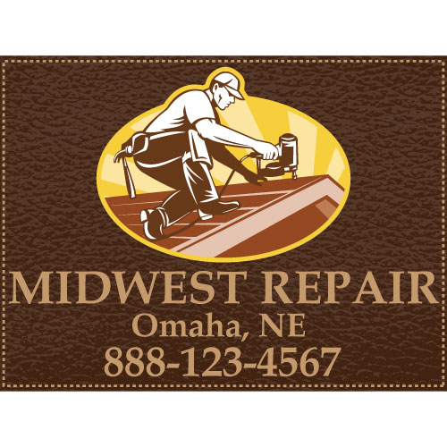 Roofing Truck Door Decal | Custom Western Design