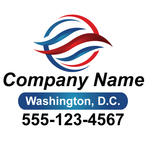 Heating Air Conditioning Yard Signs Americana Design | Visible Double ...