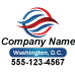 Heating Air Conditioning Yard Signs Americana Design | Visible Double Sided