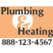 Plumbing Yard Signs Ampersand Design | Visible Double Sided