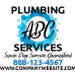 Plumbing Yard Signs Initials Design | Visible Double Sided
