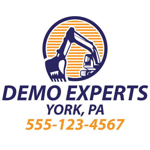 Excavating Yard Signs Round Design