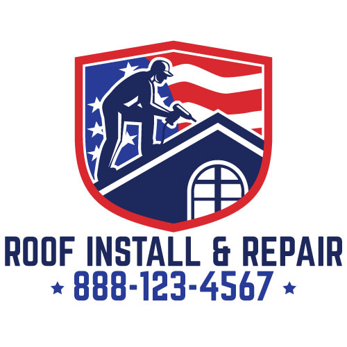 Roofing Yard Signs Americana Design | Visible Double Sided | CS4164