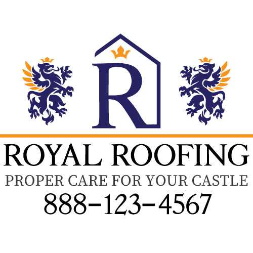 Roofing Yard Signs Heraldry Design