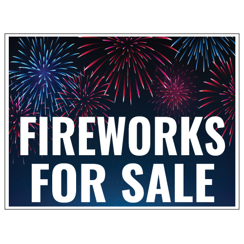 Fireworks Yard Signs