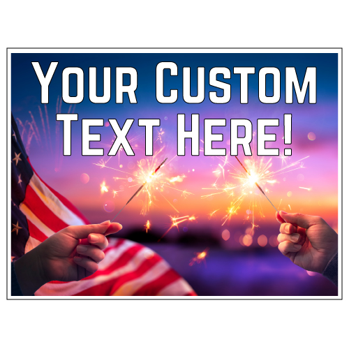 Independence Day Yard Signs | Visible Double Sided | CS4184